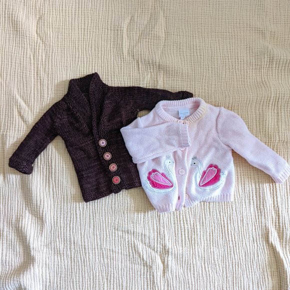 Shirts & Tops | 4 For 2 06m Bundle Of 2 Little Girl Cardigans | Poshmark